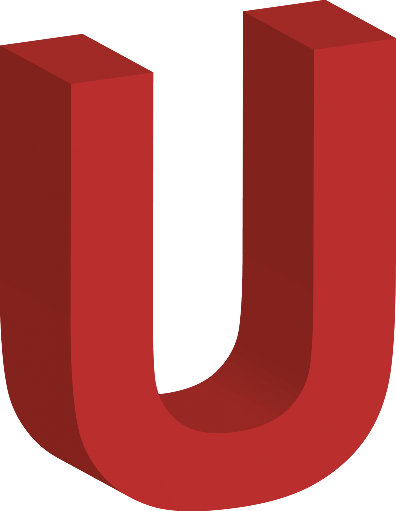 3D-bokstaven U-röd - Pedagogverkstan